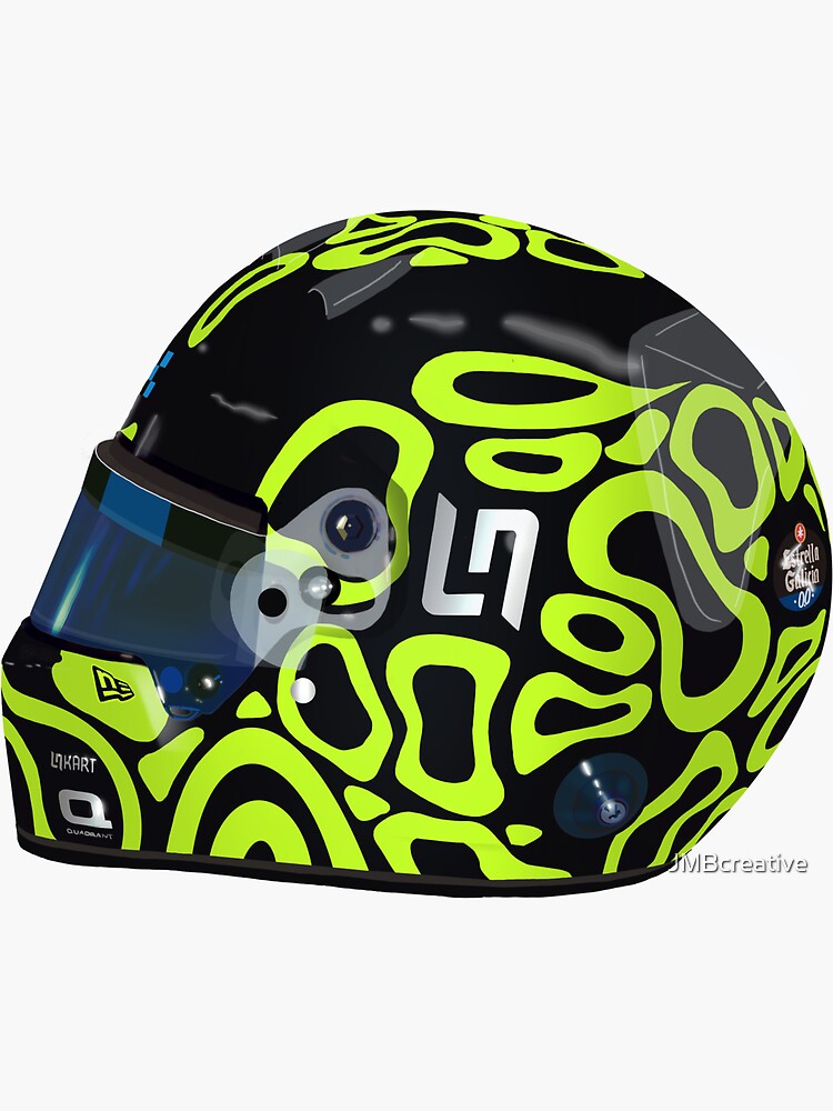 "Lando Norris dark mode 2024 Helmet - LN4" Sticker for Sale by jen-erally | Redbubble