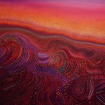 "Aboriginal Authentic Art - Red Sand" Sticker for Sale by GrinGalore ...