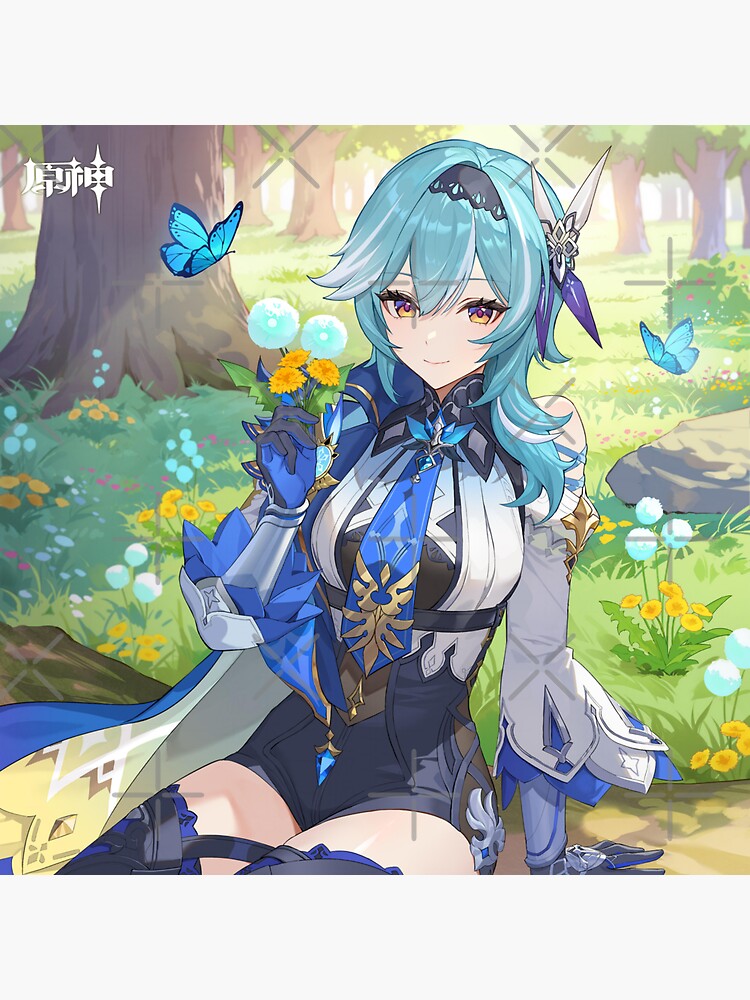 "Genshin Impact - Eula Official Birthday Artwork 2024" Sticker for Sale ...