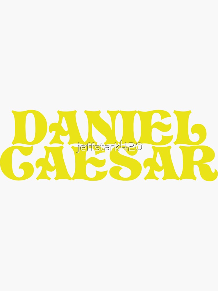"DANIEL CAESAR" Sticker for Sale by jeffstark420 | Redbubble