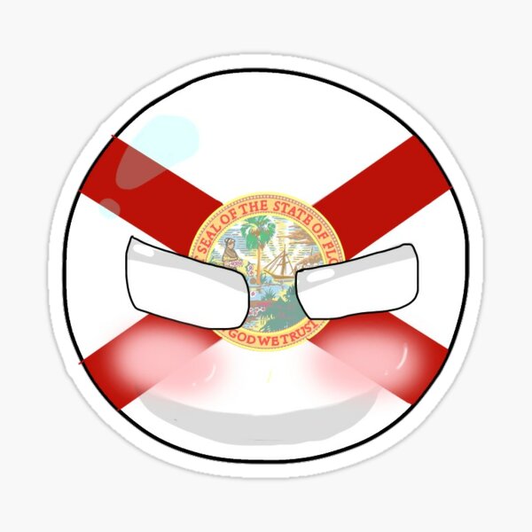 "Floridaball" Sticker by fyromball | Redbubble