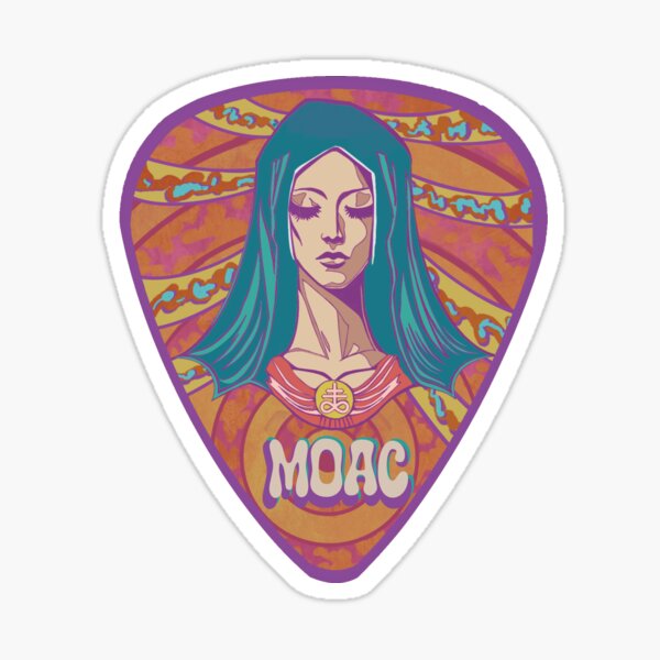 "ghost b.c. band pick 7 inches MOAC" Sticker for Sale by Honey-tongued | Redbubble