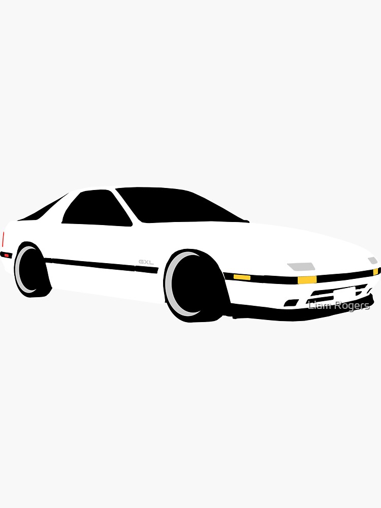 "FC Mazda RX-7" Sticker for Sale by pumkinatorp | Redbubble