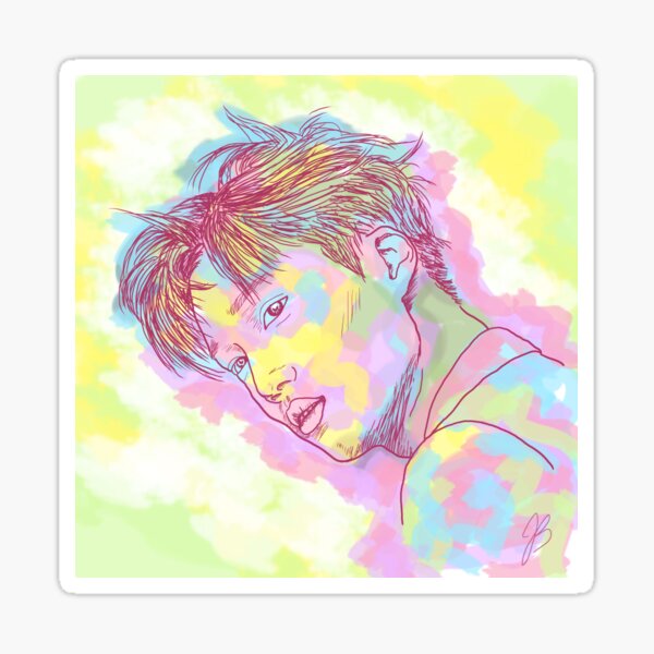 "Kai Watercolor Lineart" Sticker for Sale by Jayni123 | Redbubble