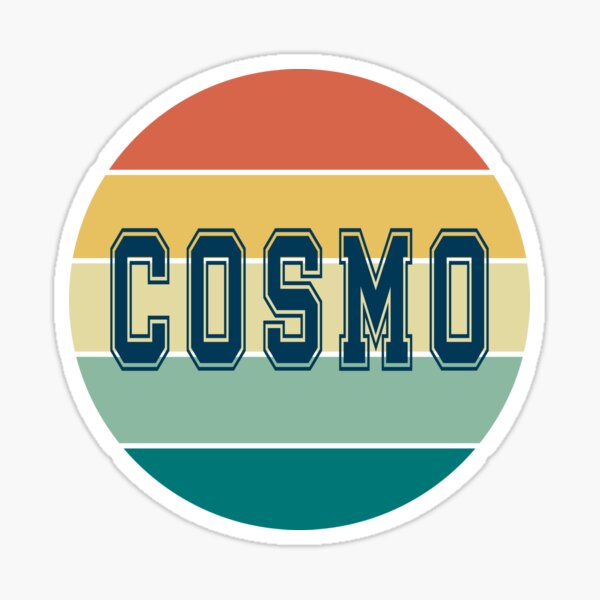 "Cosmo Name" Sticker for Sale by jeallan | Redbubble