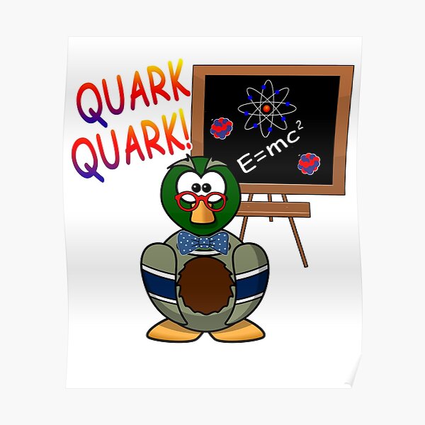 Póster «Me gusta duck science quark funny animal gift lover cumpleaños ...