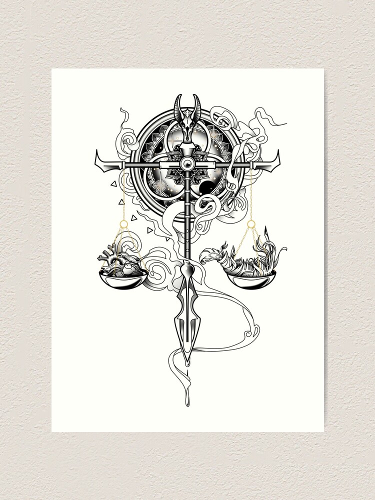 "Scales of Anubis" Art Print by etcherSketch | Redbubble