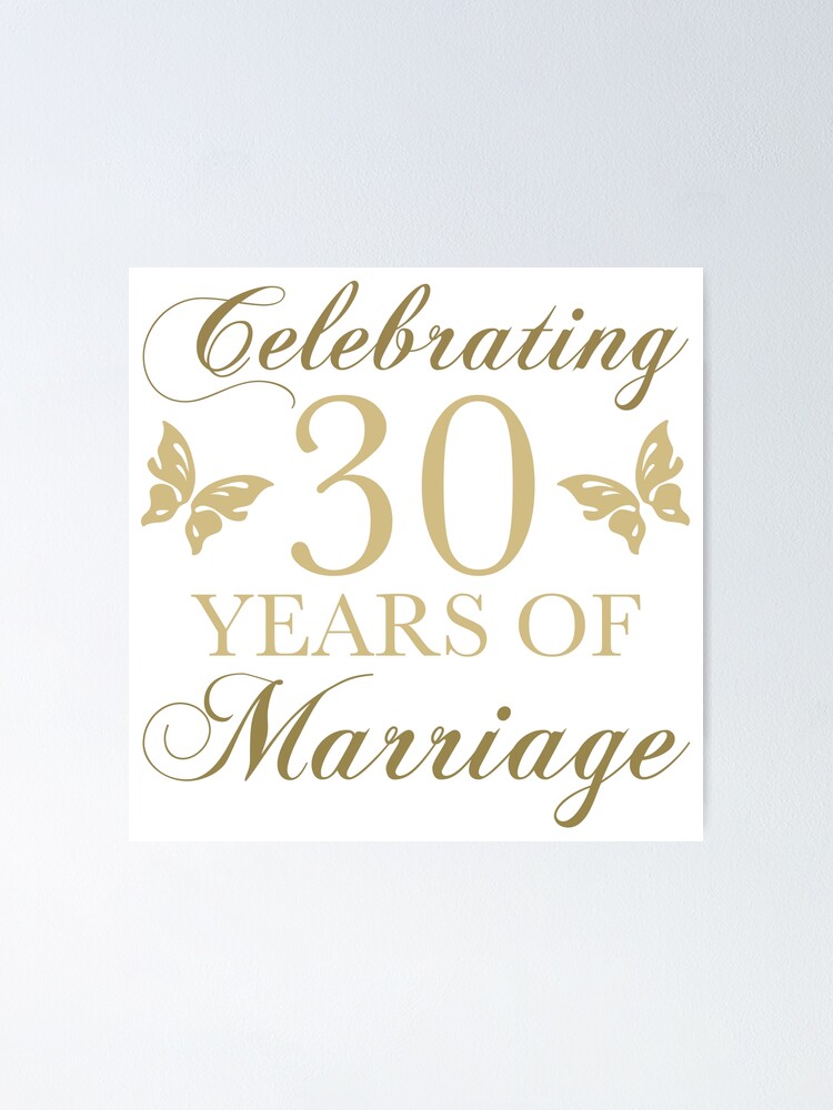 "Celebrating 30th Anniversary" Poster for Sale by thepixelgarden ...