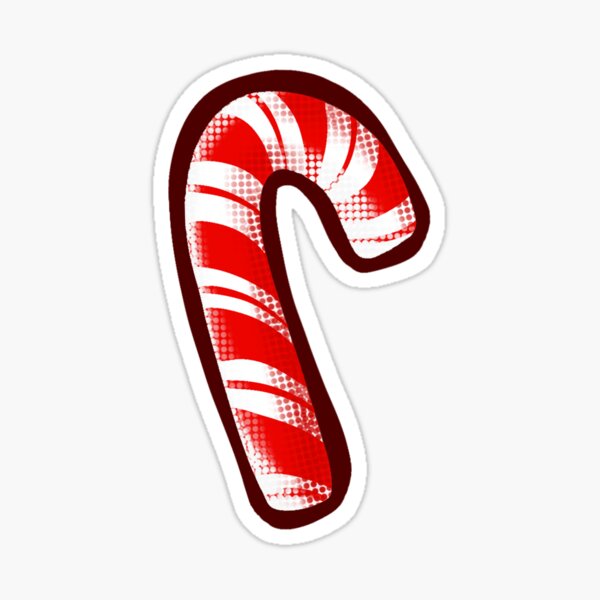 "candy cane" Sticker for Sale by mrblinders | Redbubble
