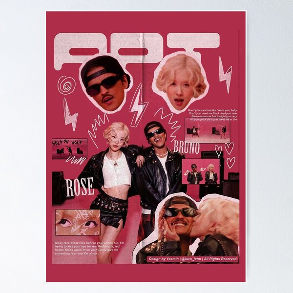 "Apt. Apt. - Rose and Bruno Mars song" Poster for Sale by Kdramasaddict ...
