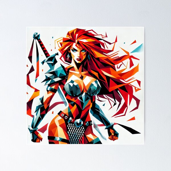 "Red Sonja: Warrior Queen of the Hyborian Age vol.60" Poster for Sale by janarspixels | Redbubble