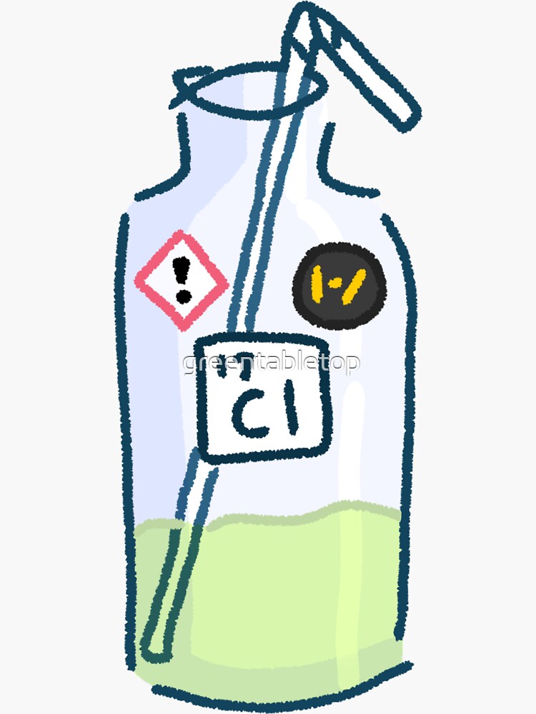 "Chlorine " Sticker for Sale by greentabletop | Redbubble