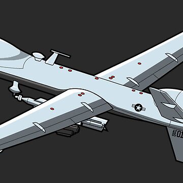 "General Atomics MQ-9 Reaper Drone - Sleek Military UAV Decal" Sticker ...