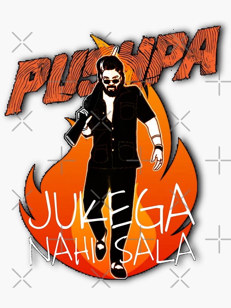 "Pushpa 2 Allu Arjun Art" Sticker for Sale by Artpist ® | Redbubble