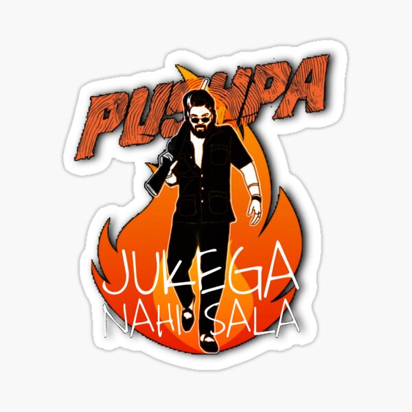 "Pushpa 2 Allu Arjun Art" Sticker for Sale by Artpist ® | Redbubble