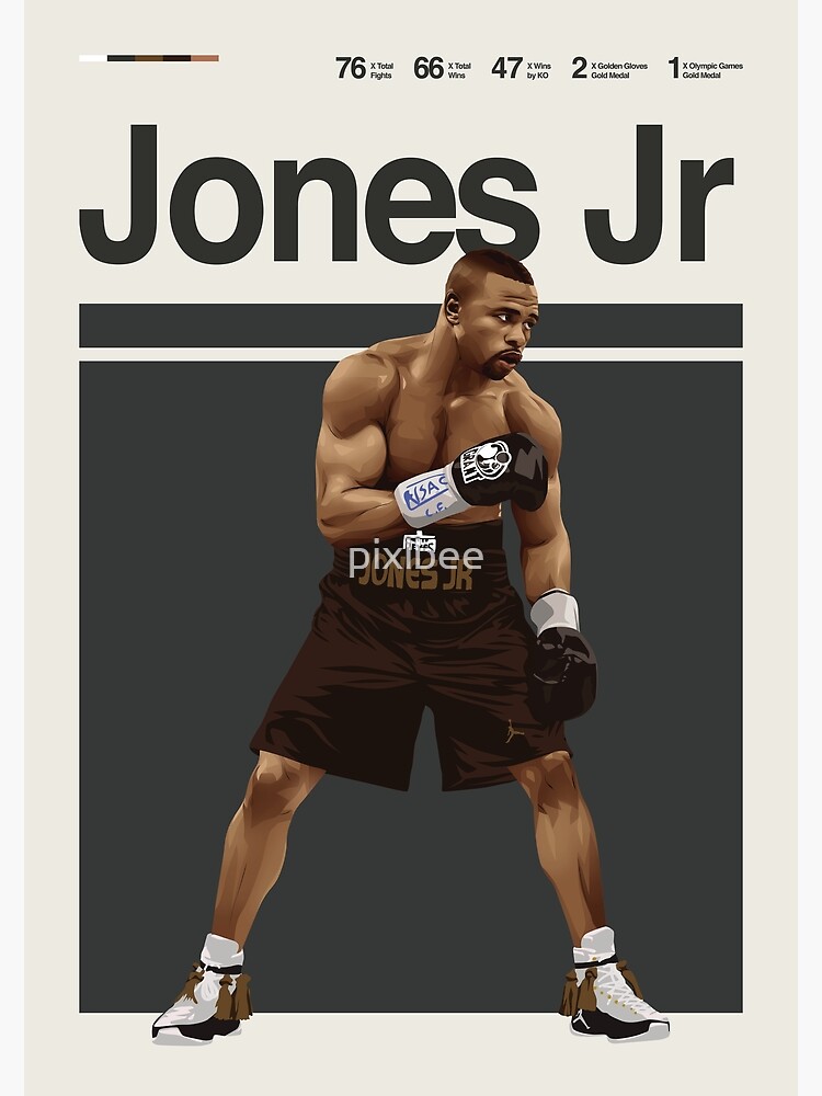 "Roy Jones Jr Print – Minimalist Boxing Wall Art" Poster for Sale by ...