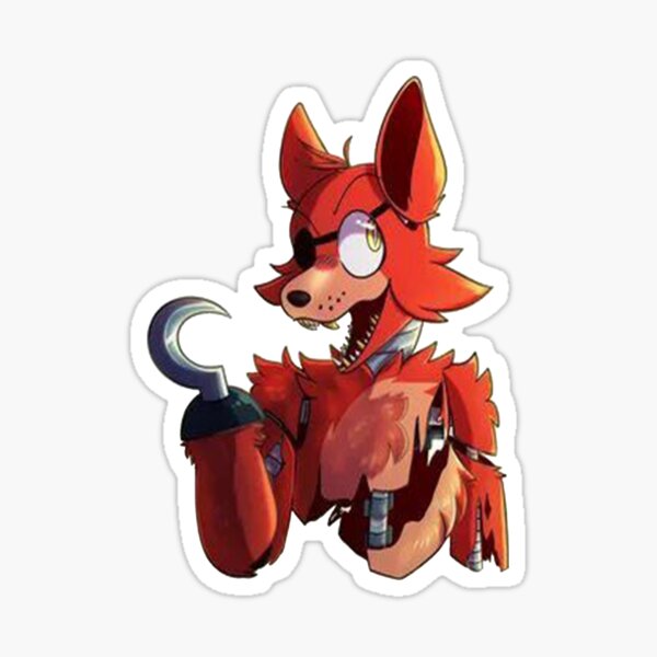 "Fnaf Foxy | Five Nights at Freddy's" Sticker for Sale by Lottart ...