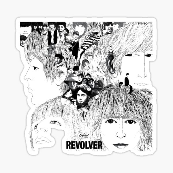 "Revolver Sweatshirt by The Beatles" Sticker for Sale by RenettaFunky ...