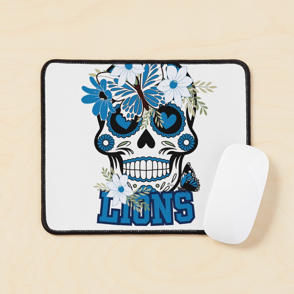 "Detroit lions scull graphic" Sticker for Sale by KerriesKrafts | Redbubble