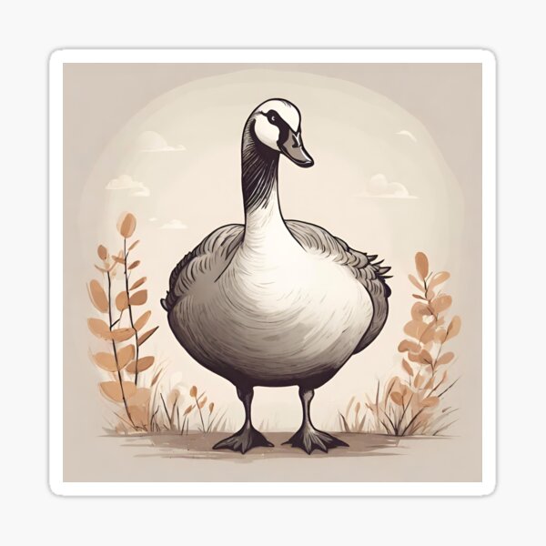 "Cheeky Goose Shenanigans 4" Sticker for Sale by Tom-Johnson | Redbubble