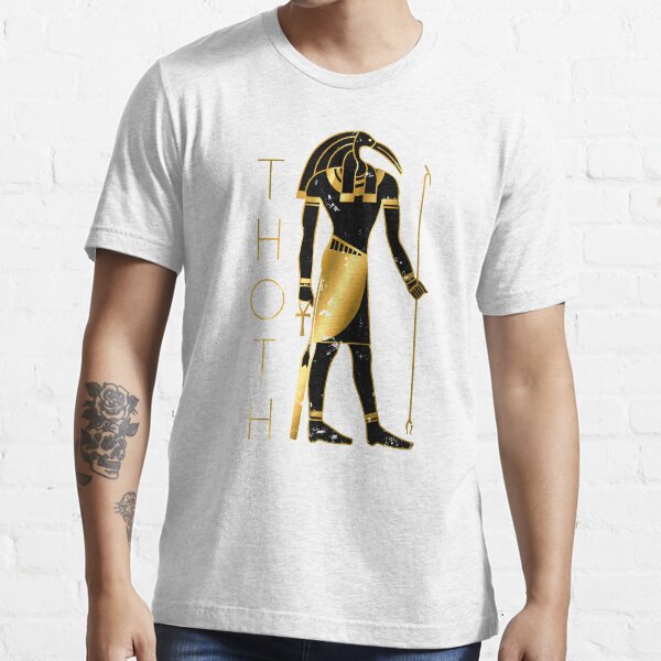 "Thoth - Black and Gold" T-shirt for Sale by polygrafix | Redbubble ...