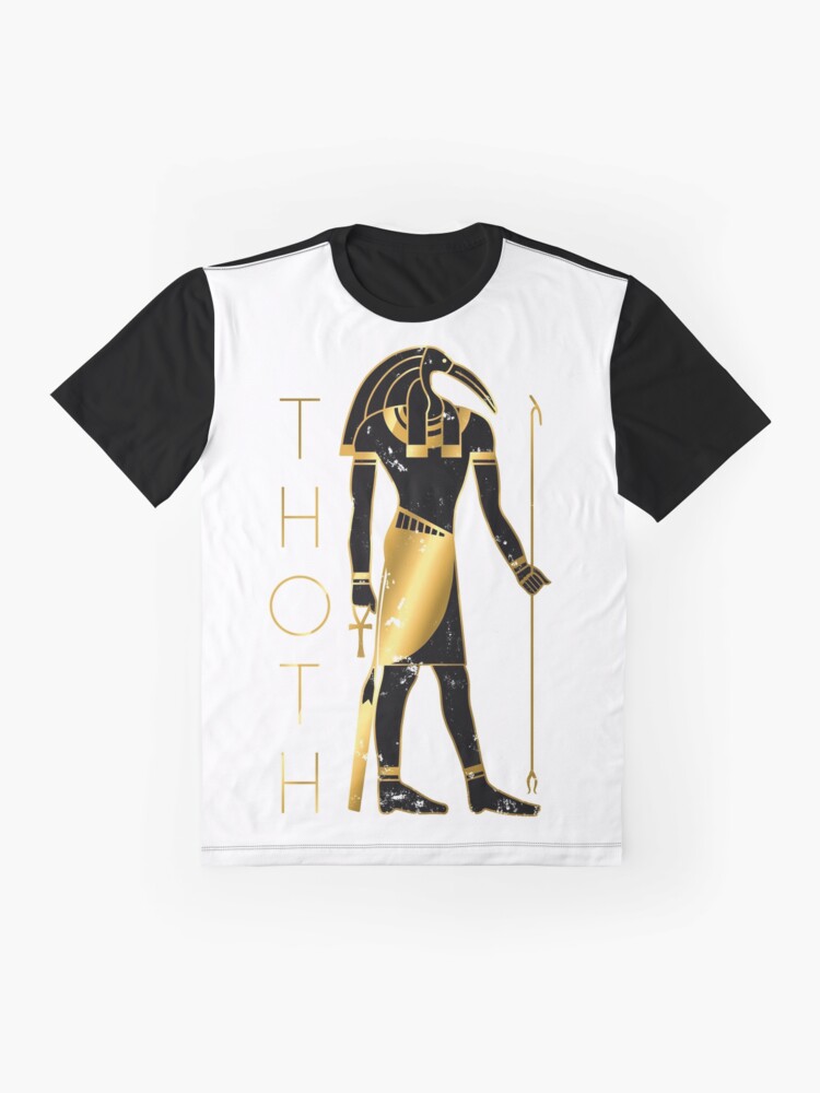"Thoth - Black and Gold" T-shirt for Sale by polygrafix | Redbubble ...