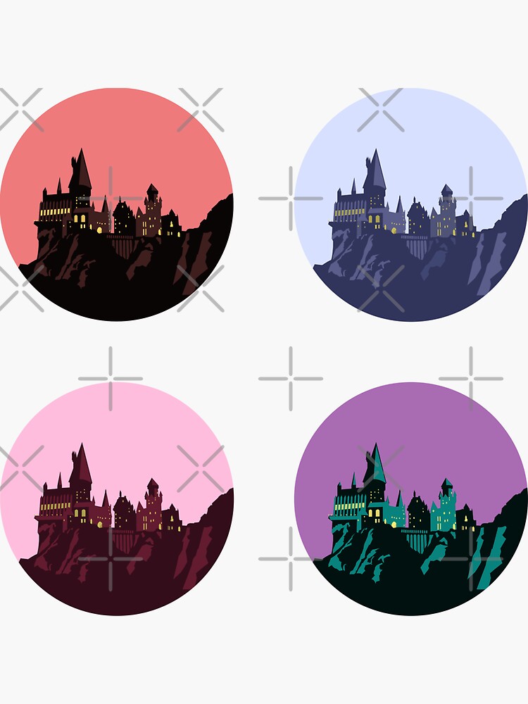 "Magic Castle - School of Witchcraft and Wizardry - Set" Sticker by ...