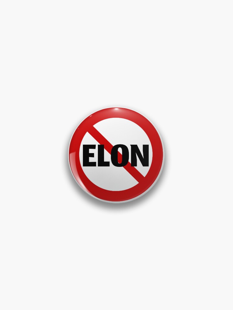 "NO ELON! Round Anti-Elon Musk Bumper Sticker Decal For Tesla Owners ...
