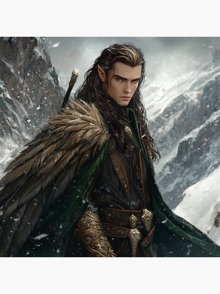 "Fantasy Fae Male" Sticker for Sale by Mythic-Market | Redbubble