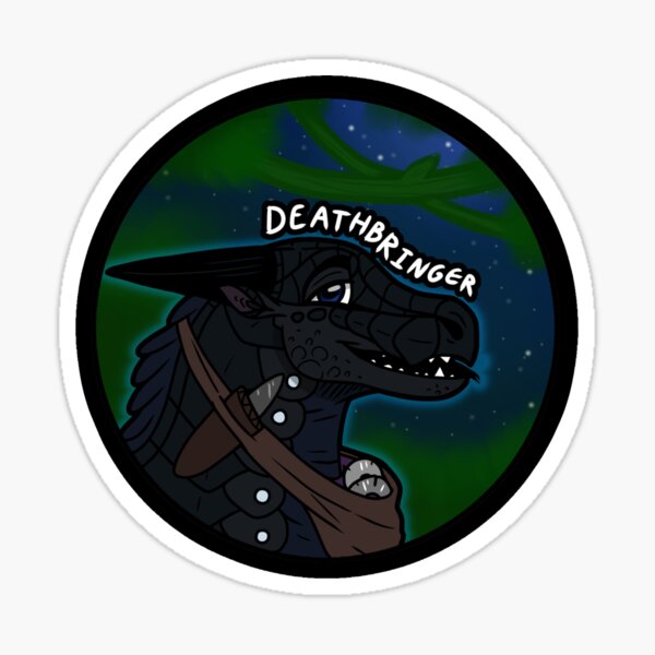 "Wings of Fire: Deathbringer" Sticker for Sale by Vegasyote | Redbubble