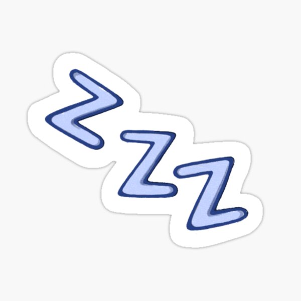 "Zzz, sleeping symbol" Sticker for Sale by ASTRALEXIA | Redbubble