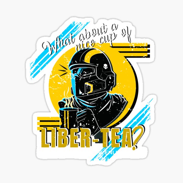 "A Cup of Liber-tea - Helldivers 2 " Sticker for Sale by Vryla | Redbubble