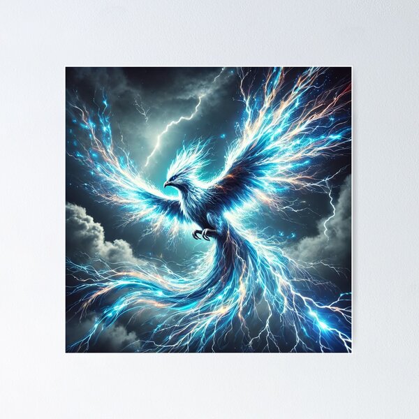 "Phoenix Fantasy Art | Electric Surge" Poster for Sale by Rizinator ...