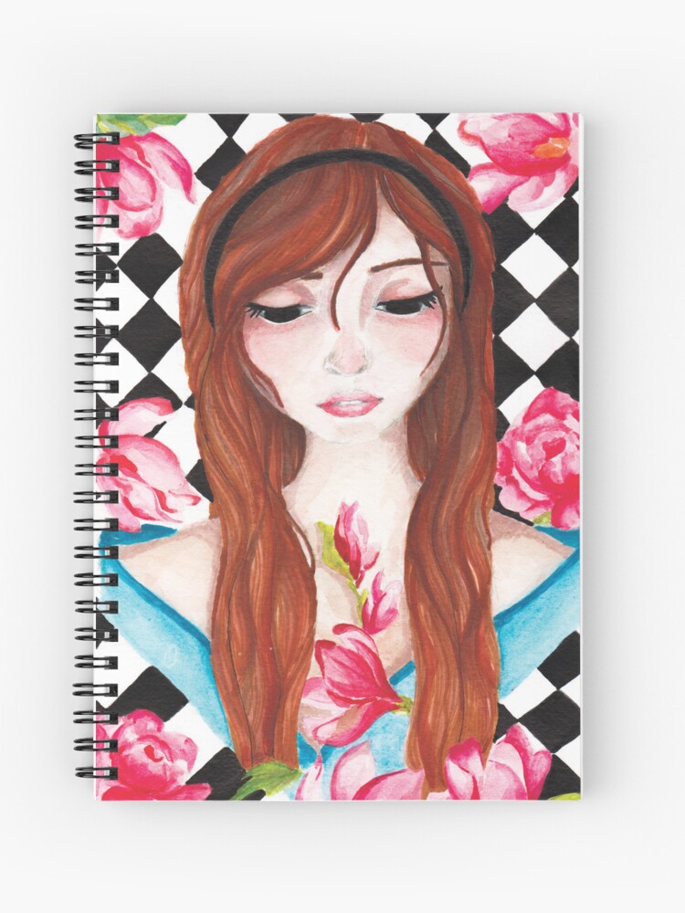 "Alice through the magic portal" Journal for Sale by Artlen Studio ...