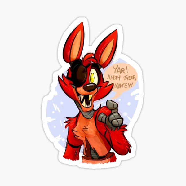 "Fnaf Foxy" Sticker for Sale by andrea-pop-laza | Redbubble
