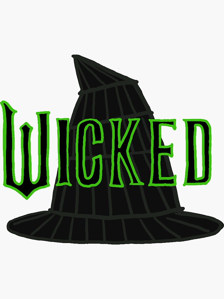 "Wicked: Elphaba's Hat" Sticker for Sale by BaconSketcher | Redbubble