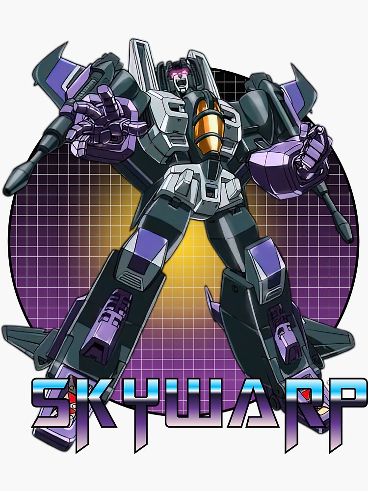 "⭐Skywarp Decepticon Transformer G1 V2⭐" Sticker for Sale by kazzoie ...