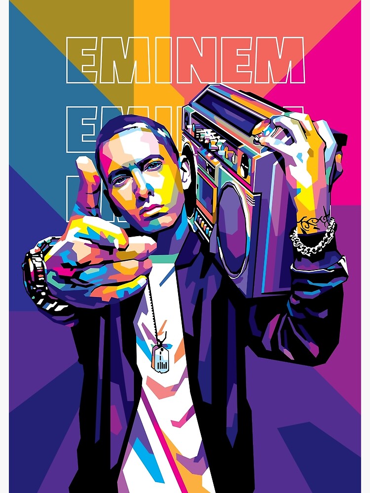 "Eminem in WPAP Style Colorful" Poster for Sale by Xezyy | Redbubble