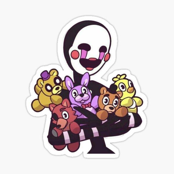 "Puppet FNAF" Sticker for Sale by twee-teez | Redbubble