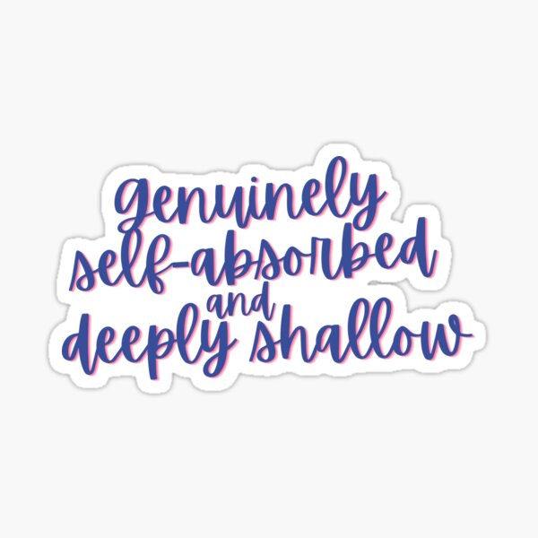 "Wicked Movie Fiyero Quote Deeply shallow" Sticker for Sale by ...