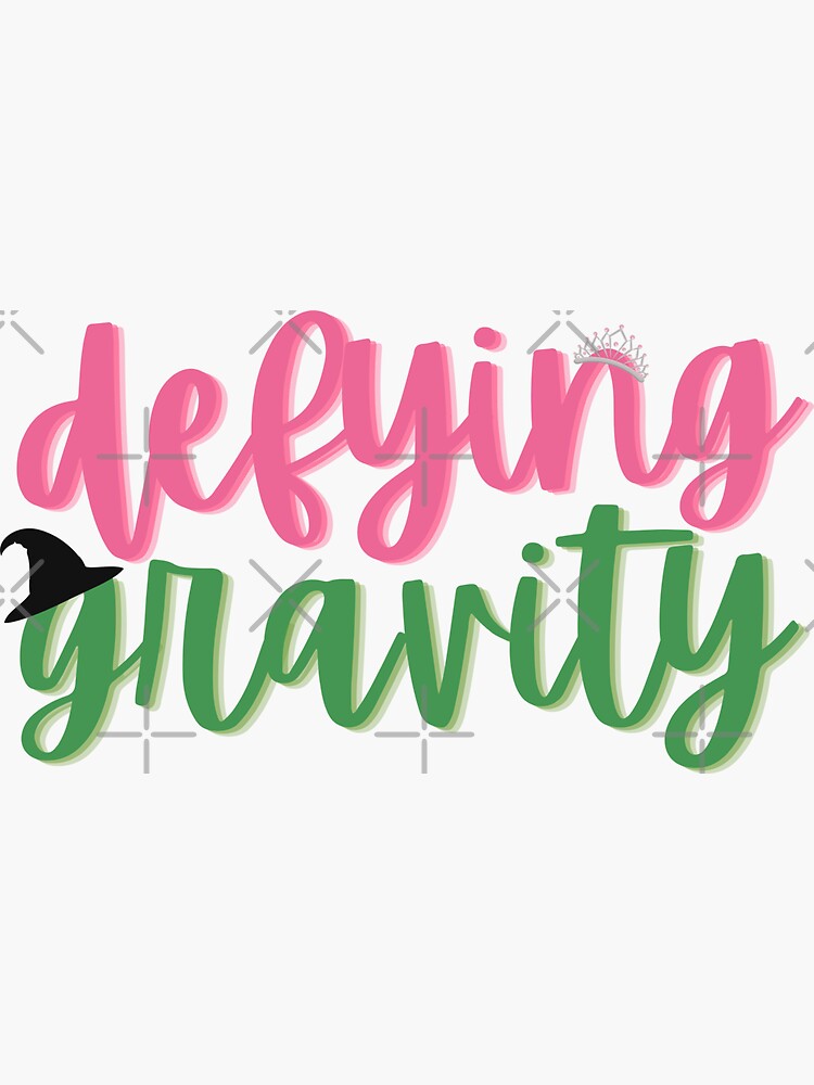 "Wicked Movie Defying Gravity" Sticker for Sale by baranskini | Redbubble