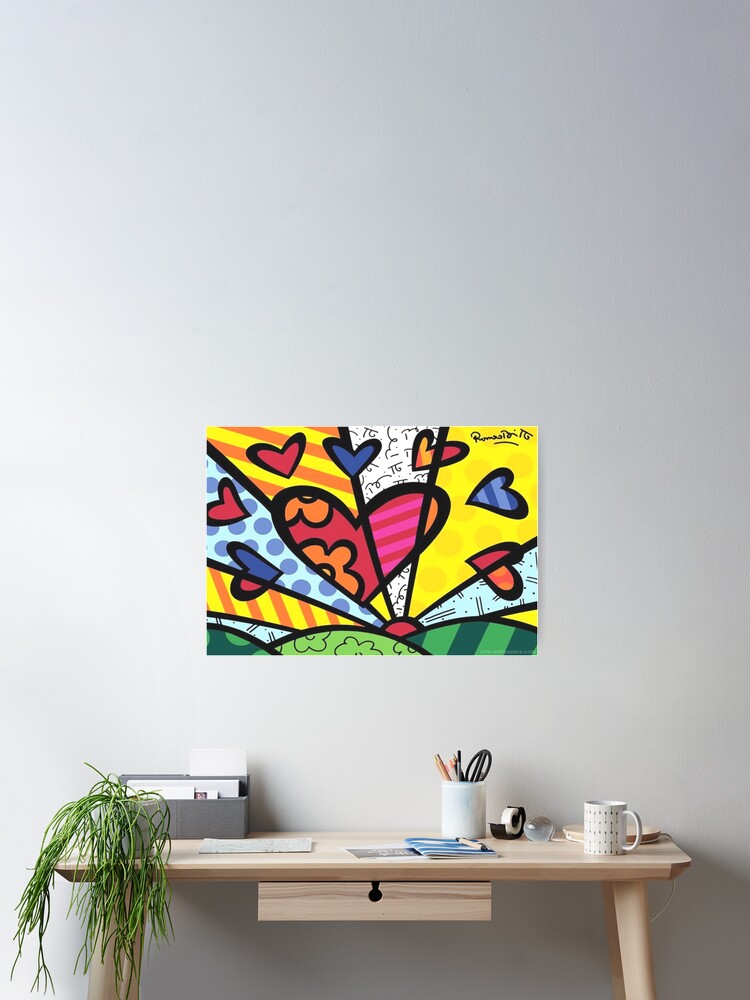 "Romero Britto" Poster for Sale by GRAHAM POTER | Redbubble