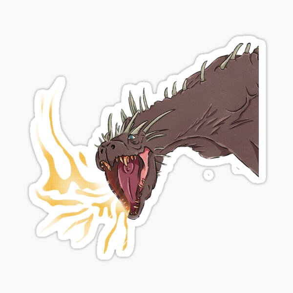"Hungarian Horntail" Sticker for Sale by ScentCozy | Redbubble