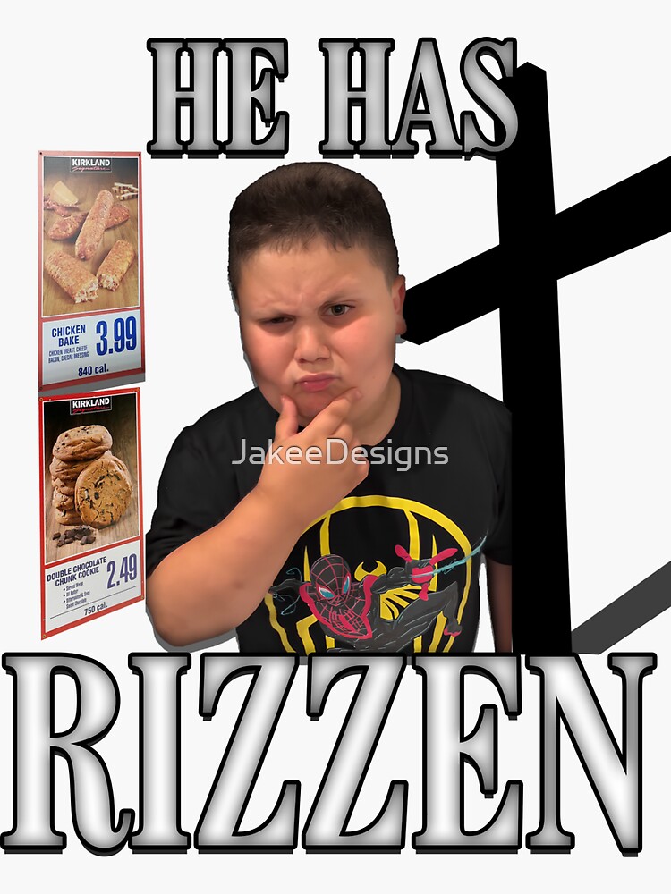 "Costco Guys The Rizzler He Has Rizzen Boom" Sticker for Sale by ...