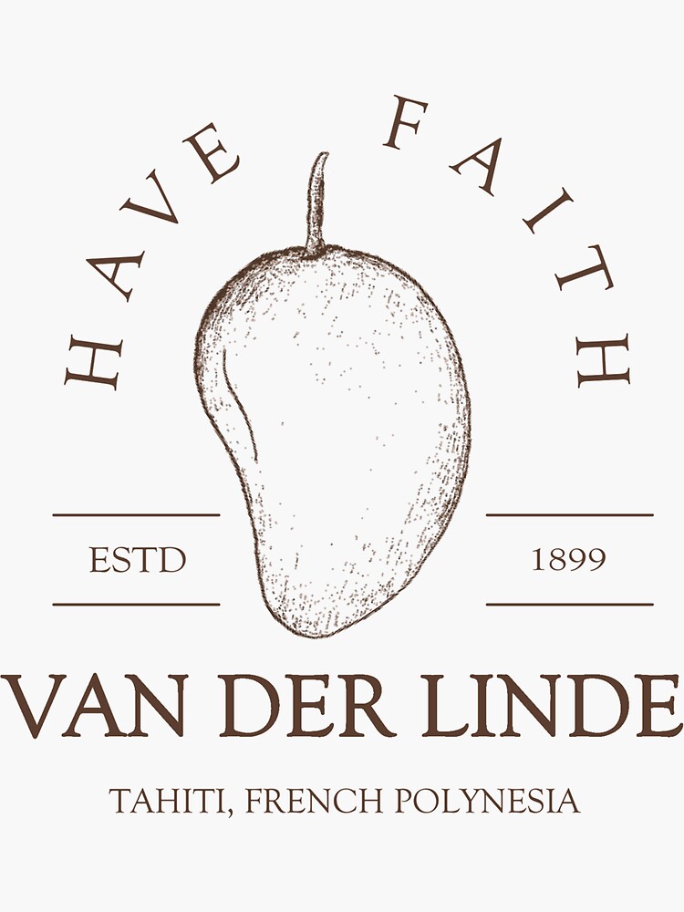 "van der linde mangos" Sticker for Sale by RhainMan | Redbubble