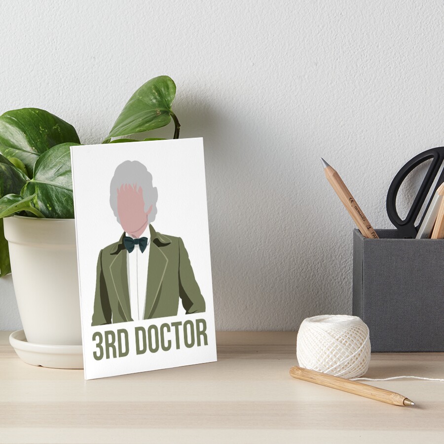 "3rd Doctor " Art Board Print by Beth-Moore10 | Redbubble