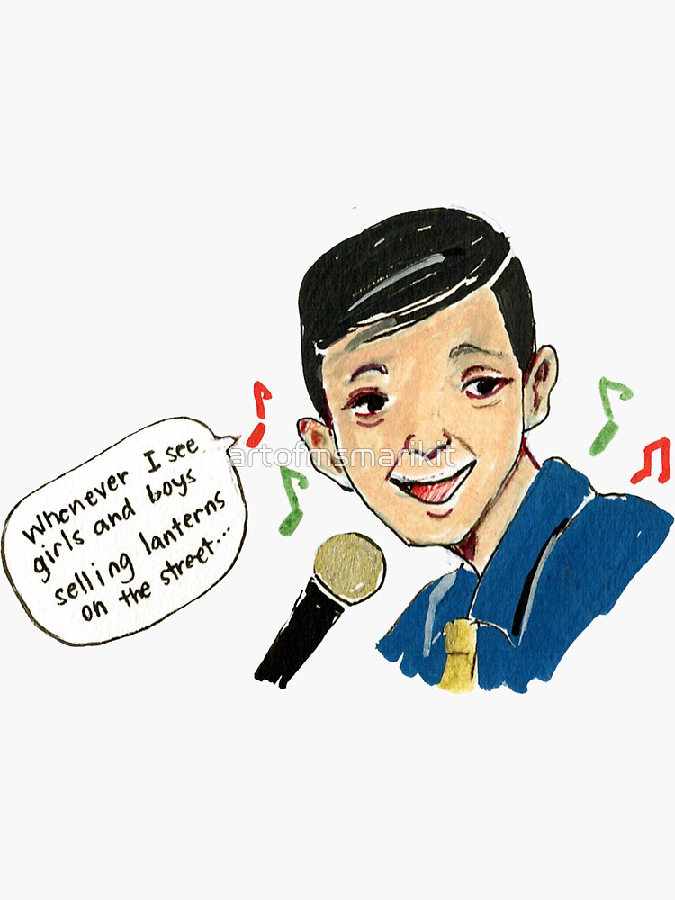 "Jose Mari Chan" Sticker for Sale by artofmsmarikit | Redbubble