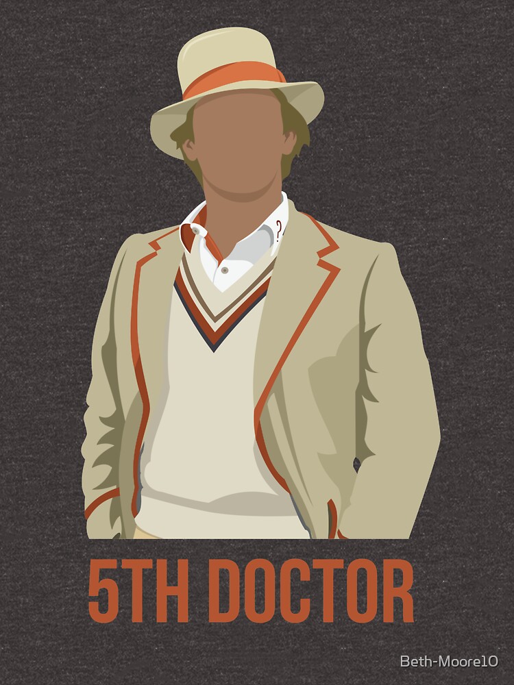 "5th Doctor " T-shirt for Sale by Beth-Moore10 | Redbubble | doctor t ...