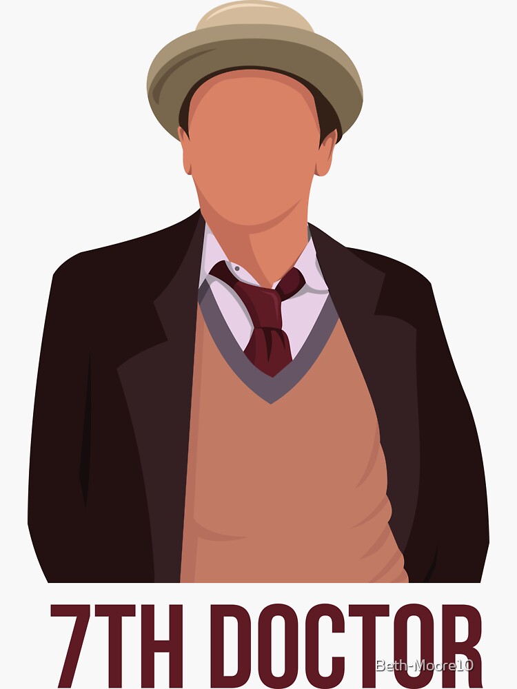 "7th Doctor" Sticker by Beth-Moore10 | Redbubble