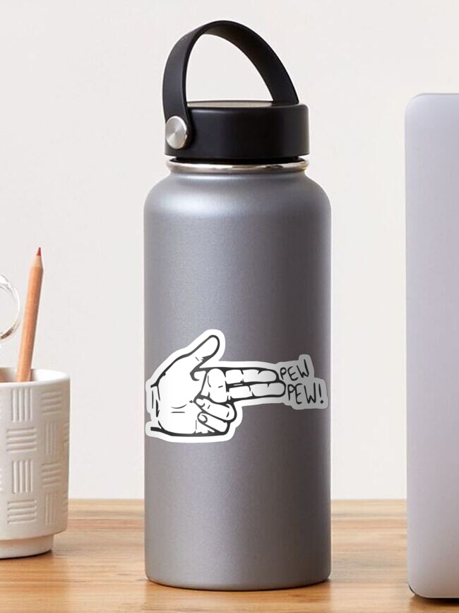 "Pew Pew!" Sticker by toni87 | Redbubble